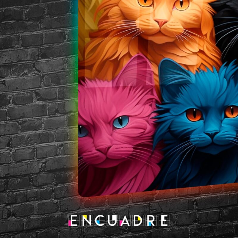 Gatos de Colores - EncuadreArt